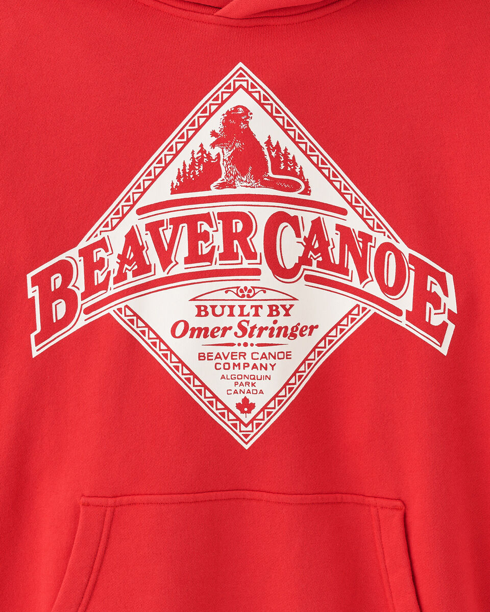 Beaver Canoe Relaxed Hoodie | Red – Tamakwa Tuck Shop
